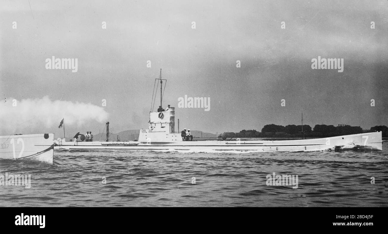 German U-7 submarine which served in World War I ca. 1914-1915 Stock ...