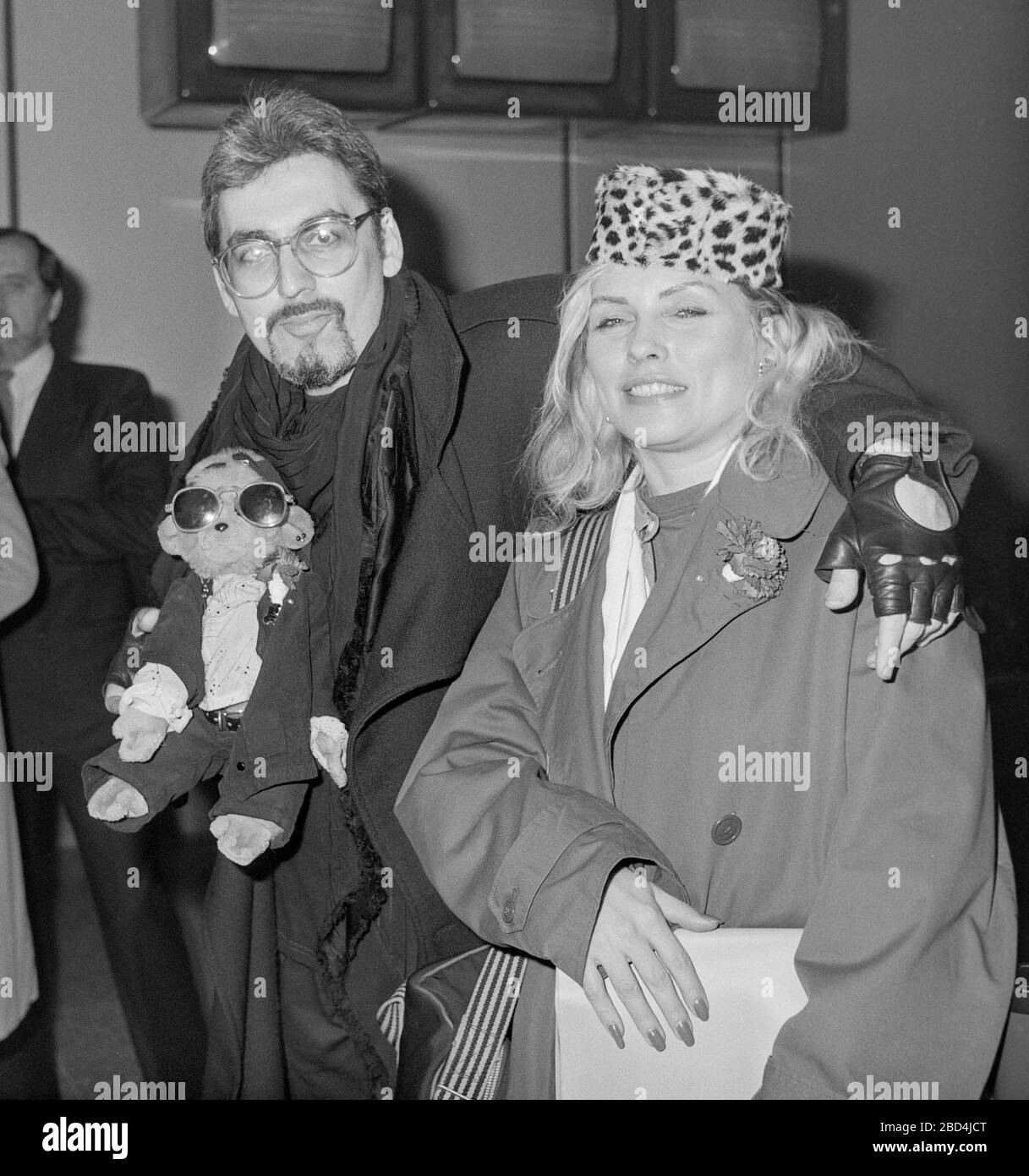 Debbie Harry American lead singer of the pop band Blondie arriving at ...