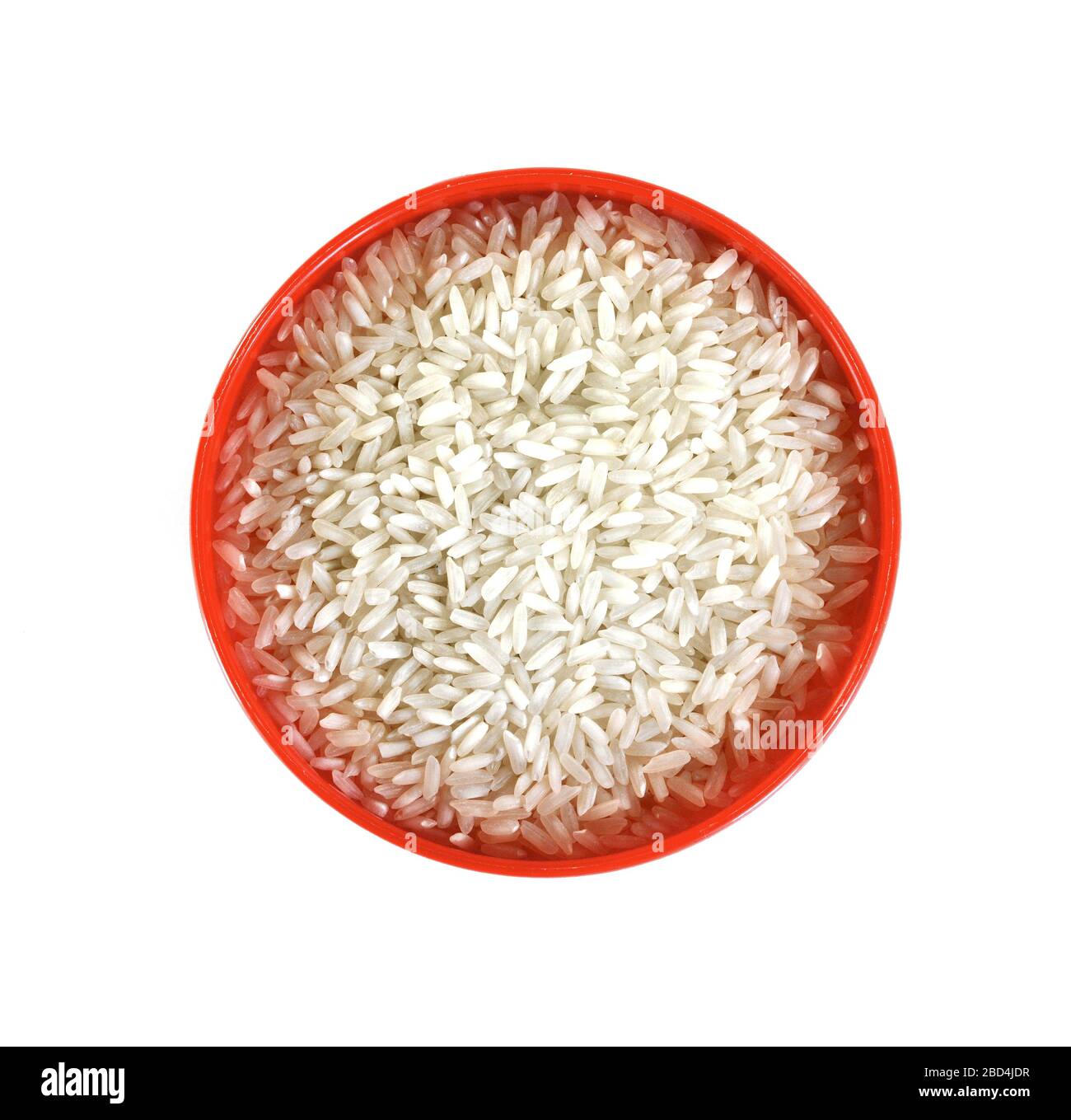 rice in a ceramic bowl isolated on a white background Stock Photo - Alamy