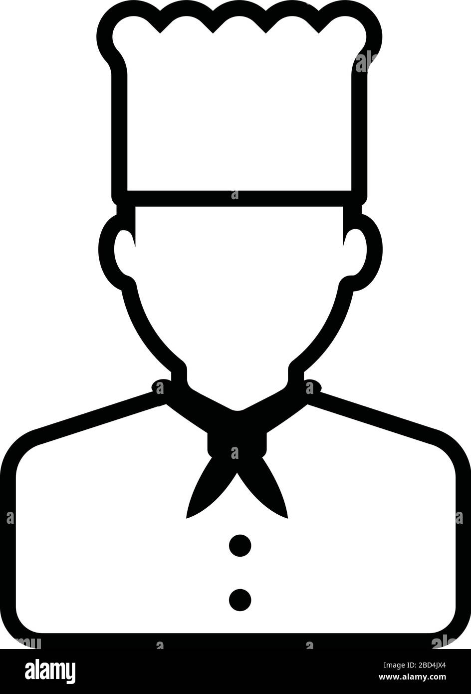 Chef no face Stock Vector Images - Alamy