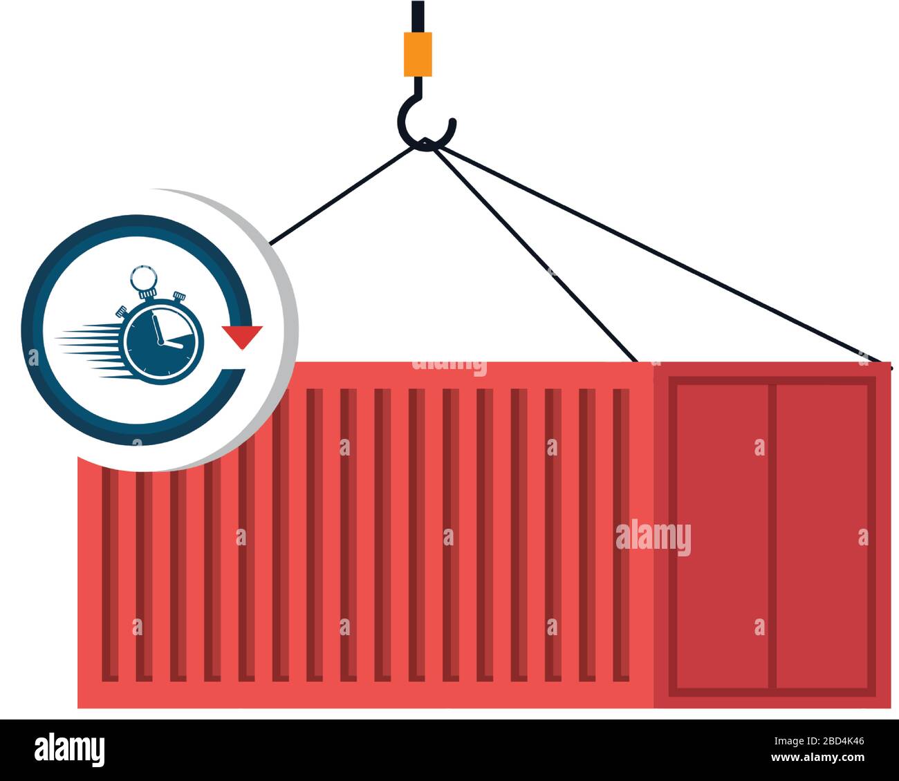 Cartoon container delivery hanging hi-res stock photography and images ...