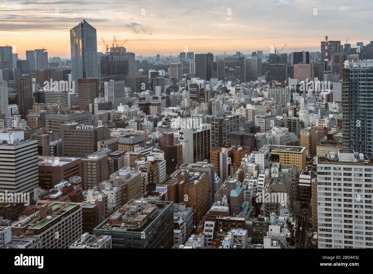Tokyo, Japan - Sep 27, 2018: Tokyo cityscape view from observatory of ...