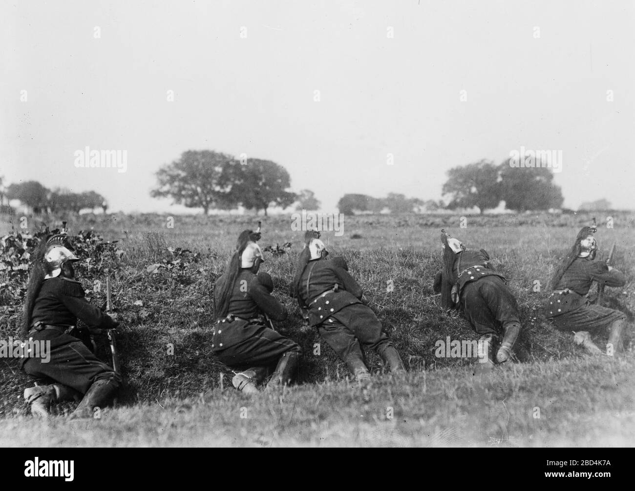 French dragoon cavalry soldiers during World War I ca. 1914-1915 Stock ...