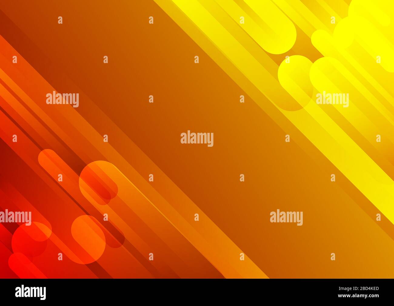 Abstract modern style red and yellow diagonal rounded line shape ...