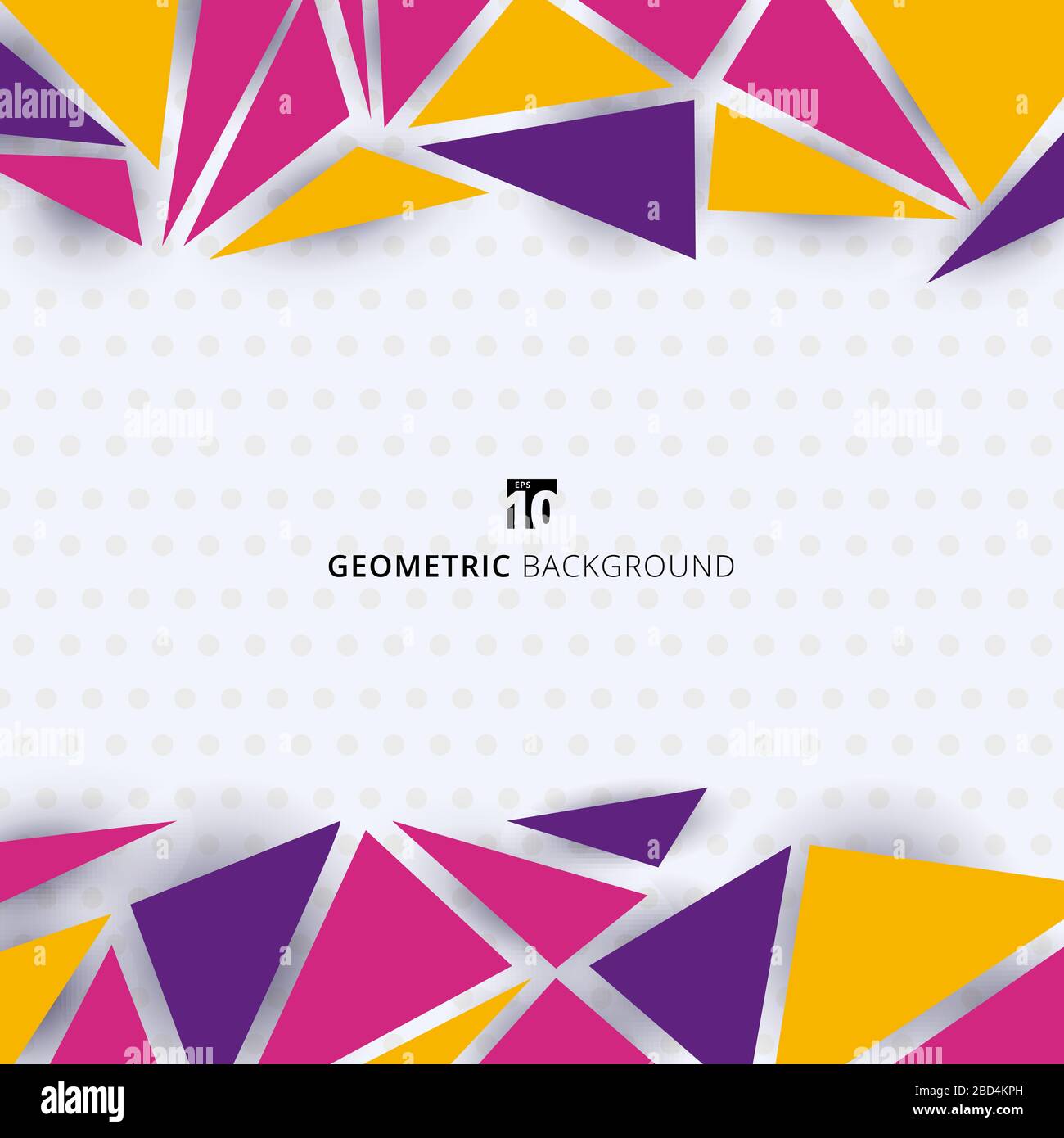 Abstract template modern style colorful geometric triangles pattern on ...