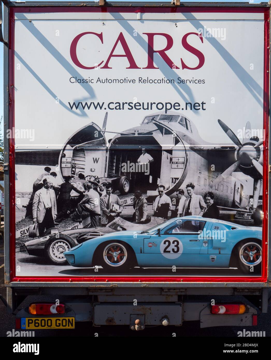 Classic car transport truck at Goodwood motor racing circuit Goodwood ...