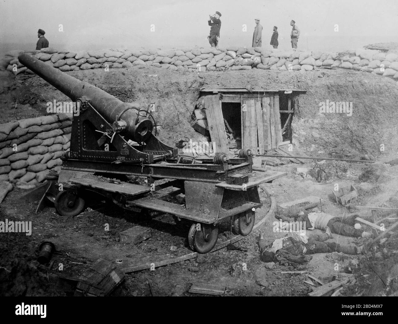 Turkish siege battery, Battle of Adrianople (Erdine, Turkey) ca. 1912 ...