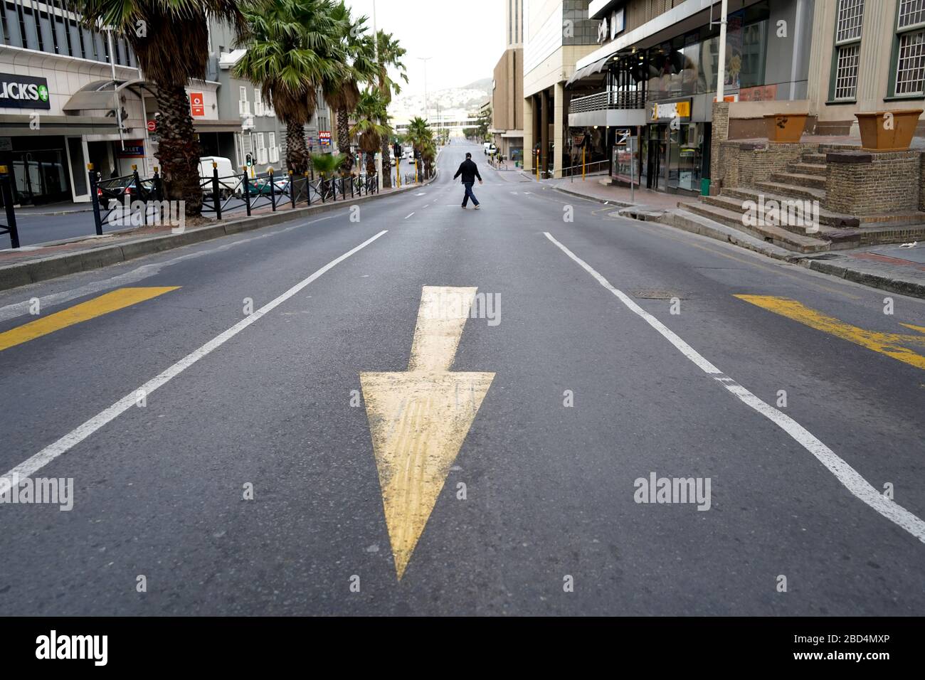 Cape Town, South Africa - 6 April 2020 : Empty streets in Cape Town ...