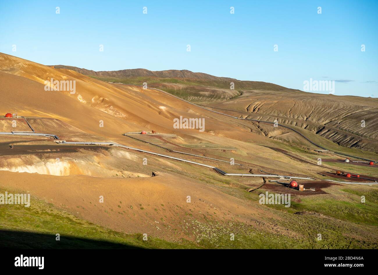 Geothermal power station in Iceland. Generation of ecologically clean ...