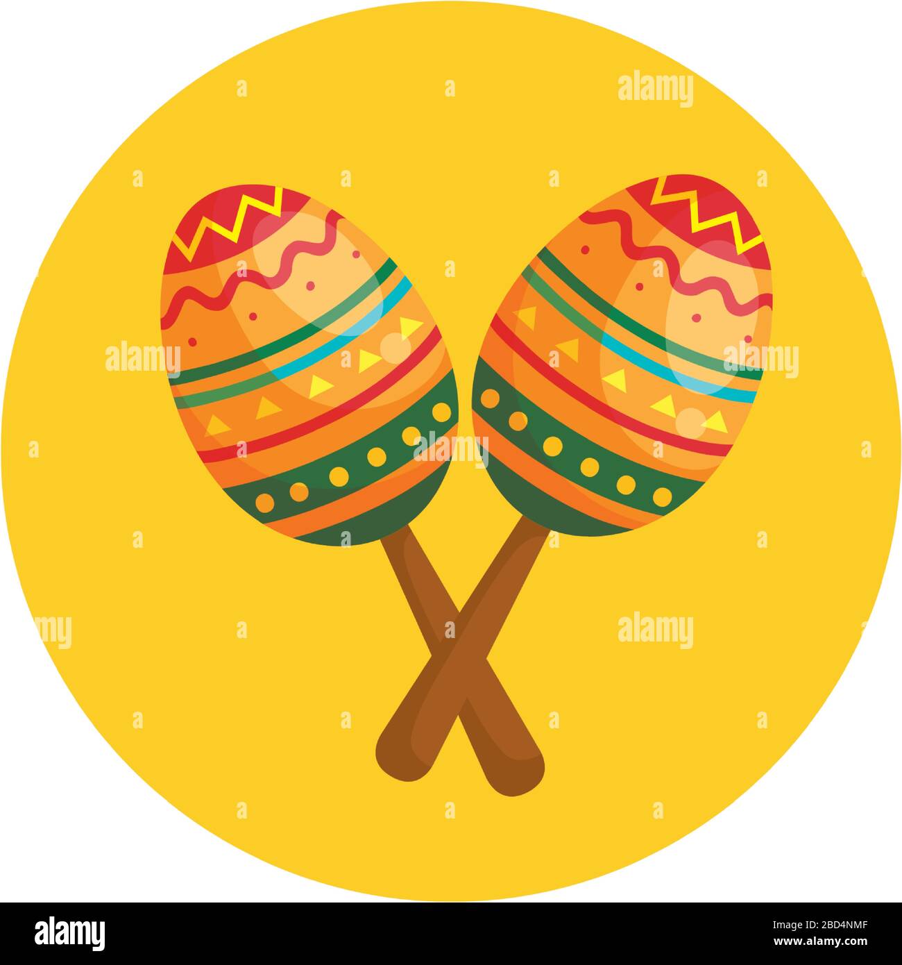 Isolated mexican maracas vector design Stock Vector Image & Art - Alamy