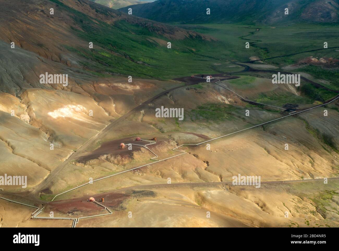Geothermal power station in Iceland. Generation of ecologically clean ...