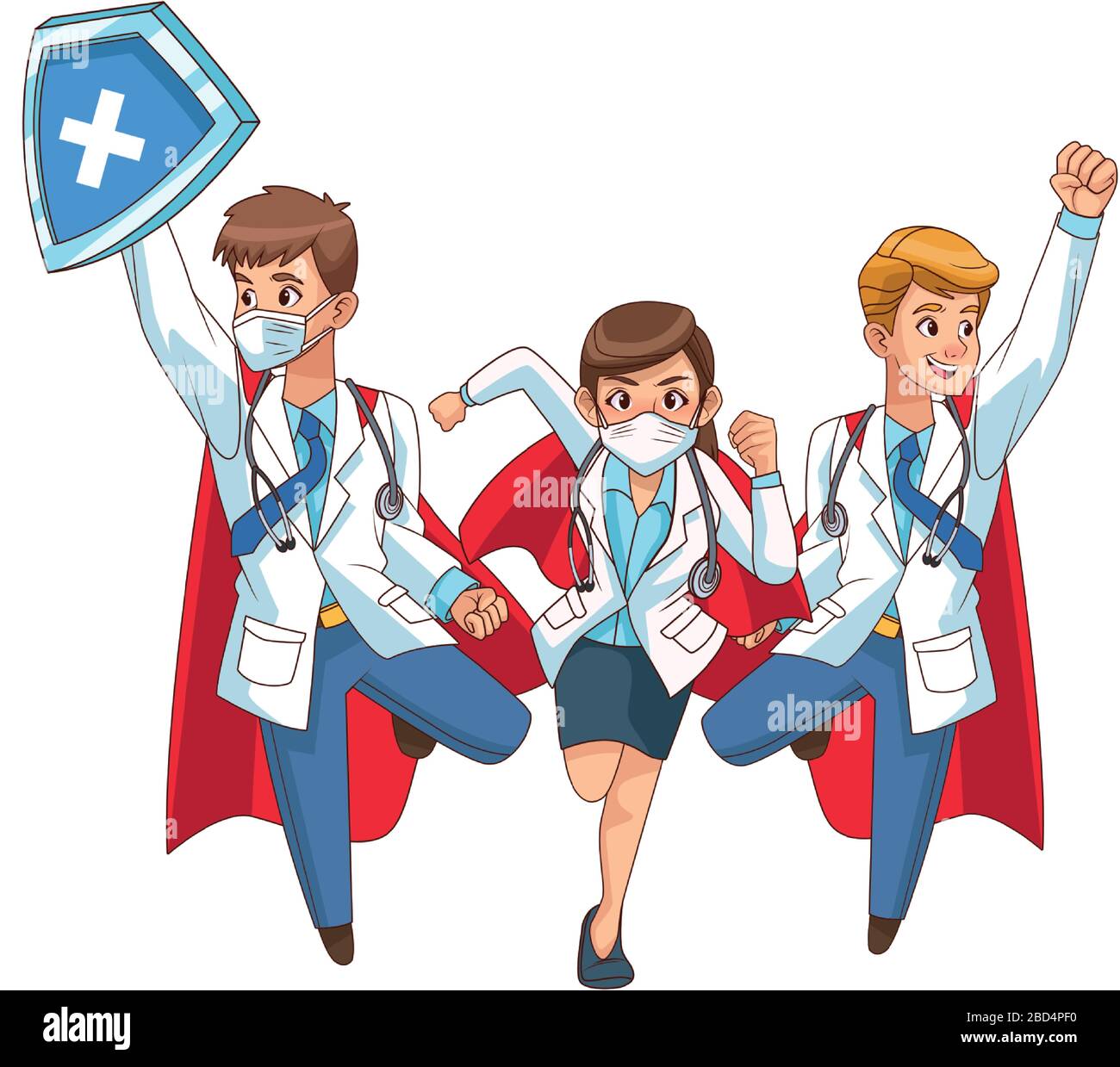 super doctors staff comic characters Stock Vector Image & Art - Alamy