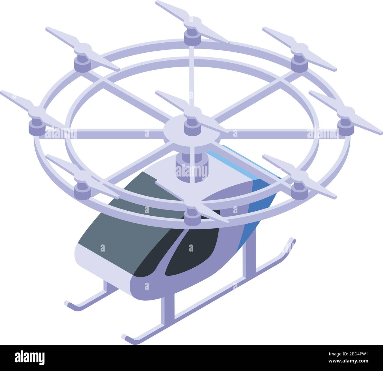 Self driving air taxi icon, isometric style Stock Vector Image & Art ...