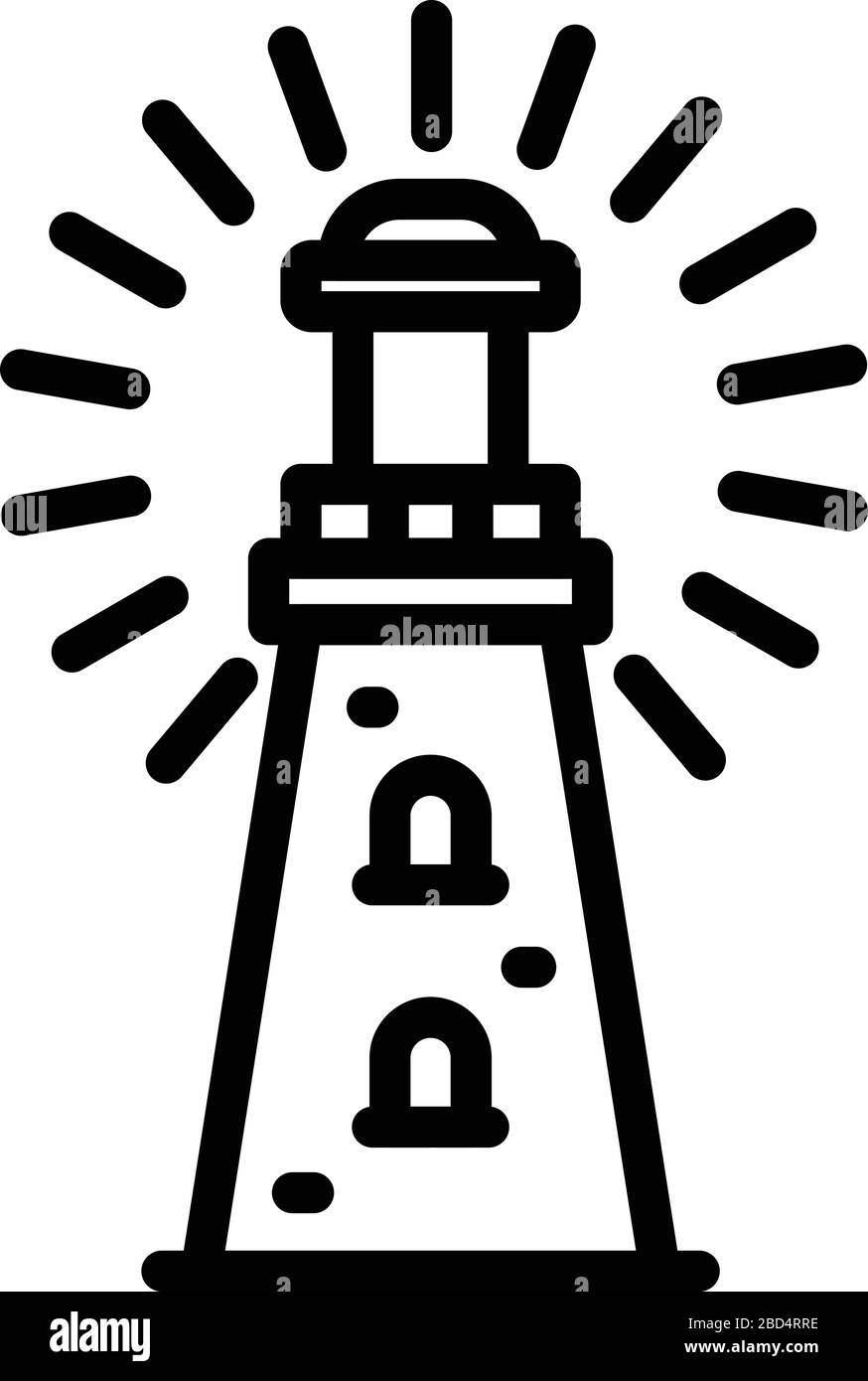 Lighthouse icon, outline style Stock Vector Image & Art - Alamy