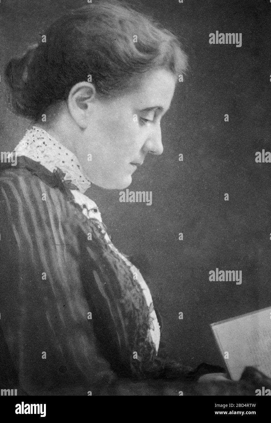 Progressive Social Reformer And Activist And Founder Of Hull House Jane Addams Ca 1910 Stock