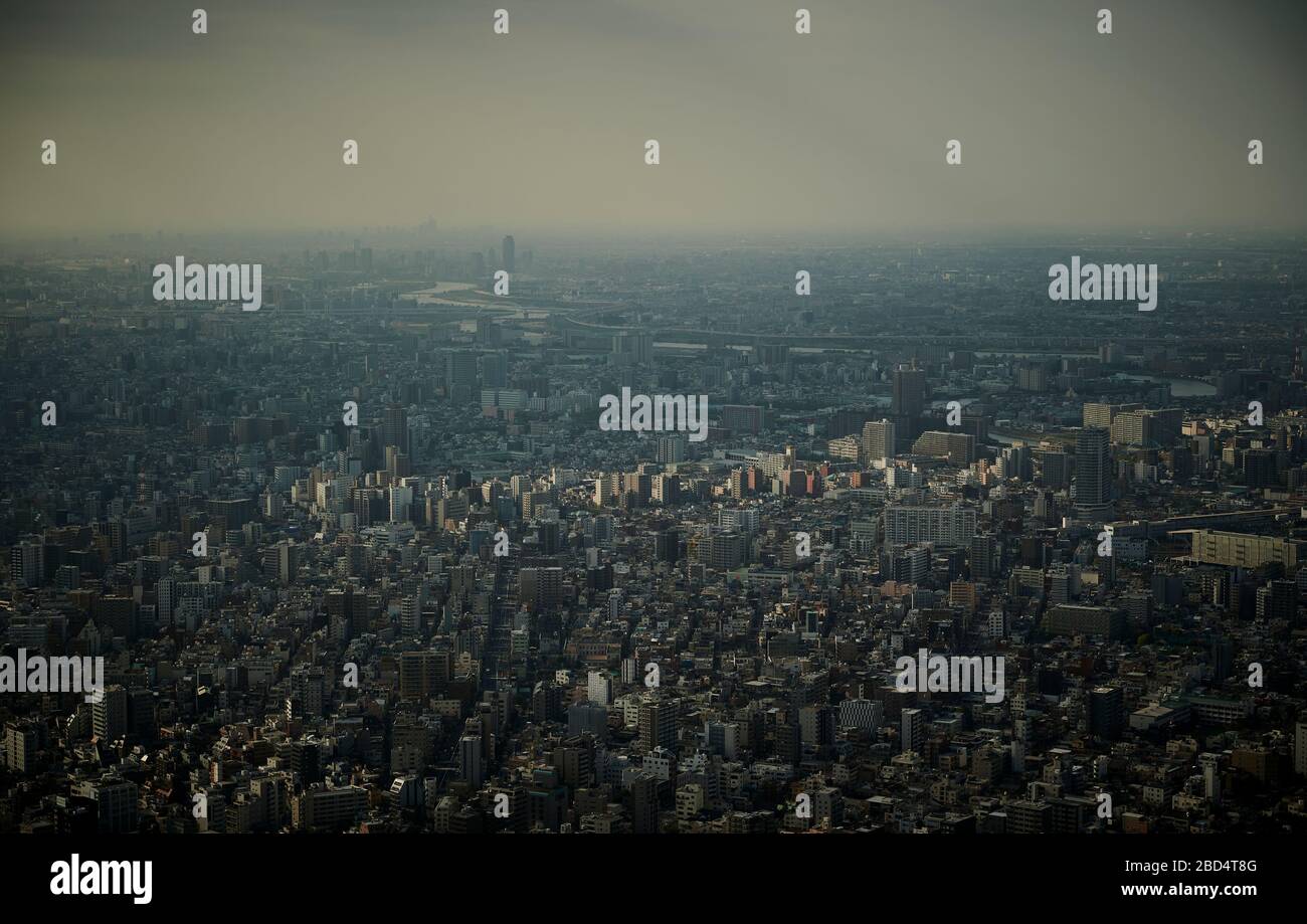 Japanese buildings urban sprawl hi-res stock photography and images - Alamy