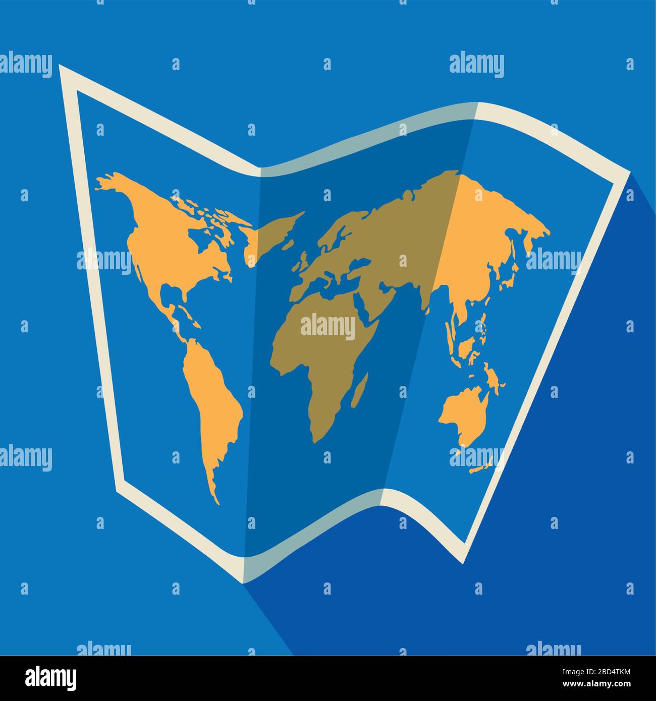 paper map location isolated icon Stock Vector Image & Art - Alamy