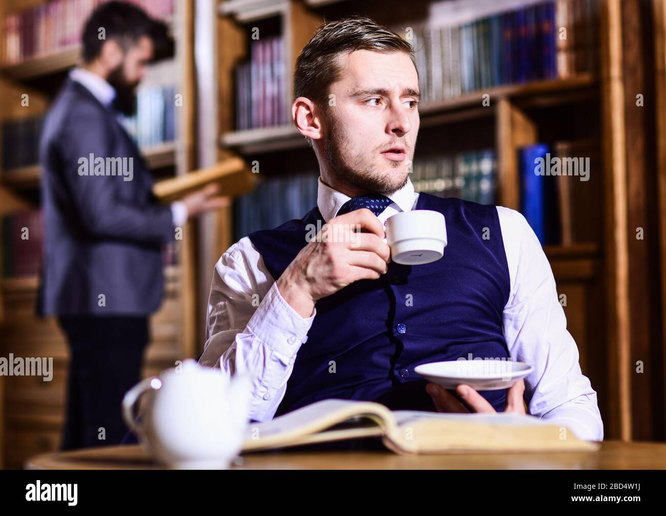 British Drinking Tea