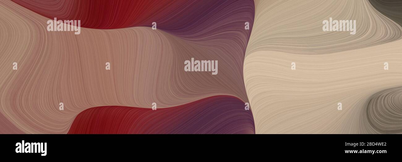 abstract moving header design with gray gray, old mauve and tan colors ...