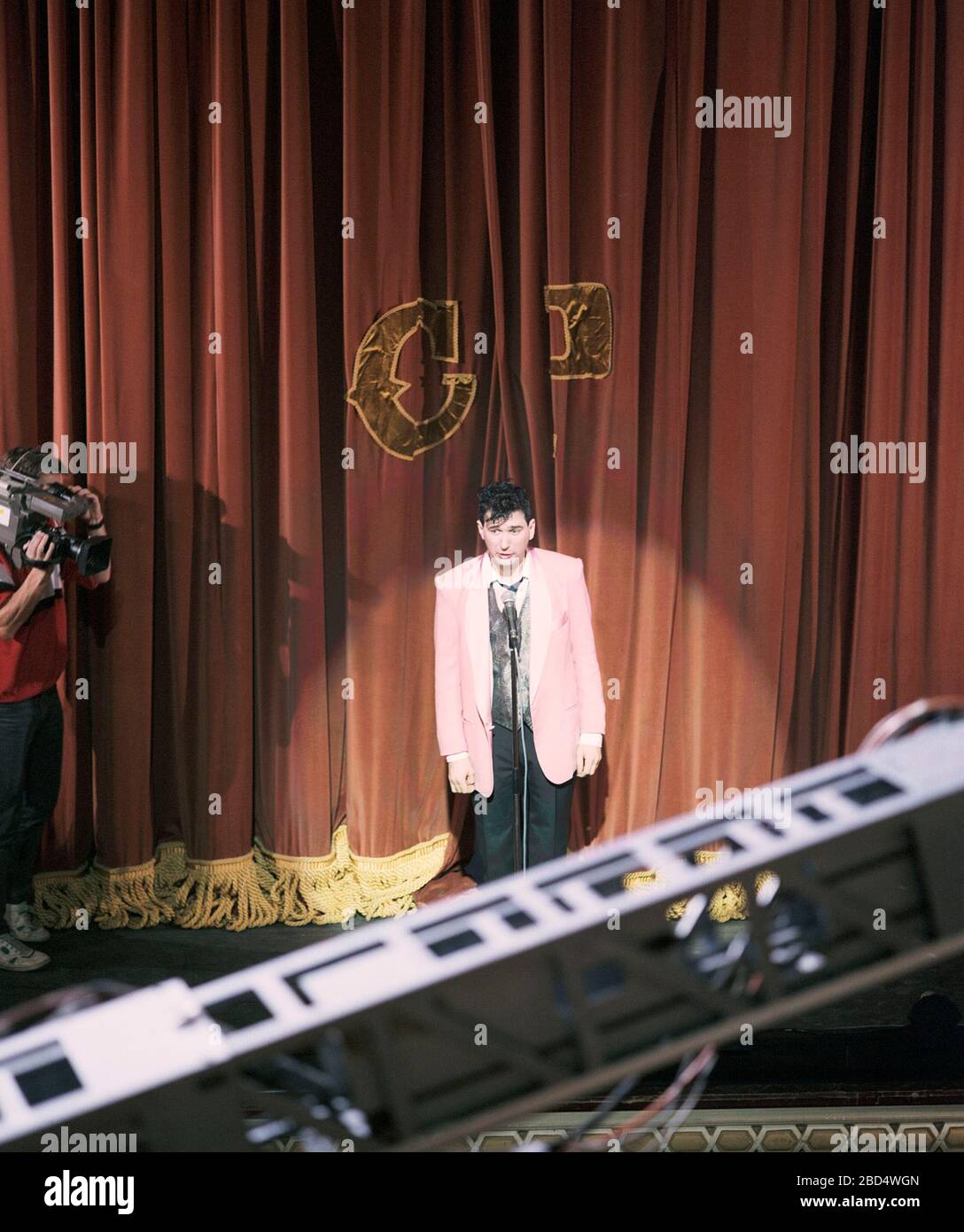 Filming of channel 4 comedy "Packet of Three" in 1990 at Wakefield ...