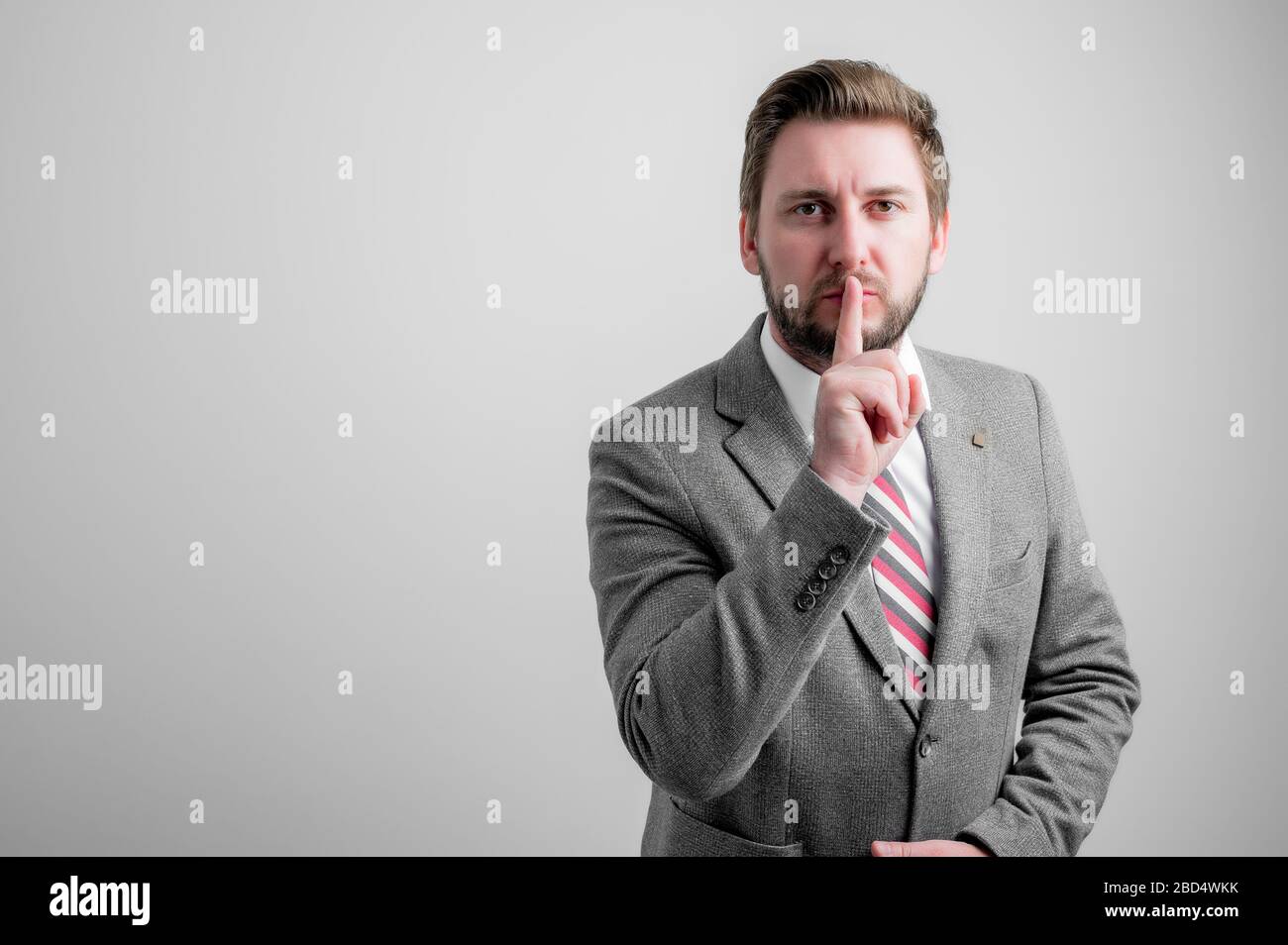 Shh Man High Resolution Stock Photography and Images - Alamy