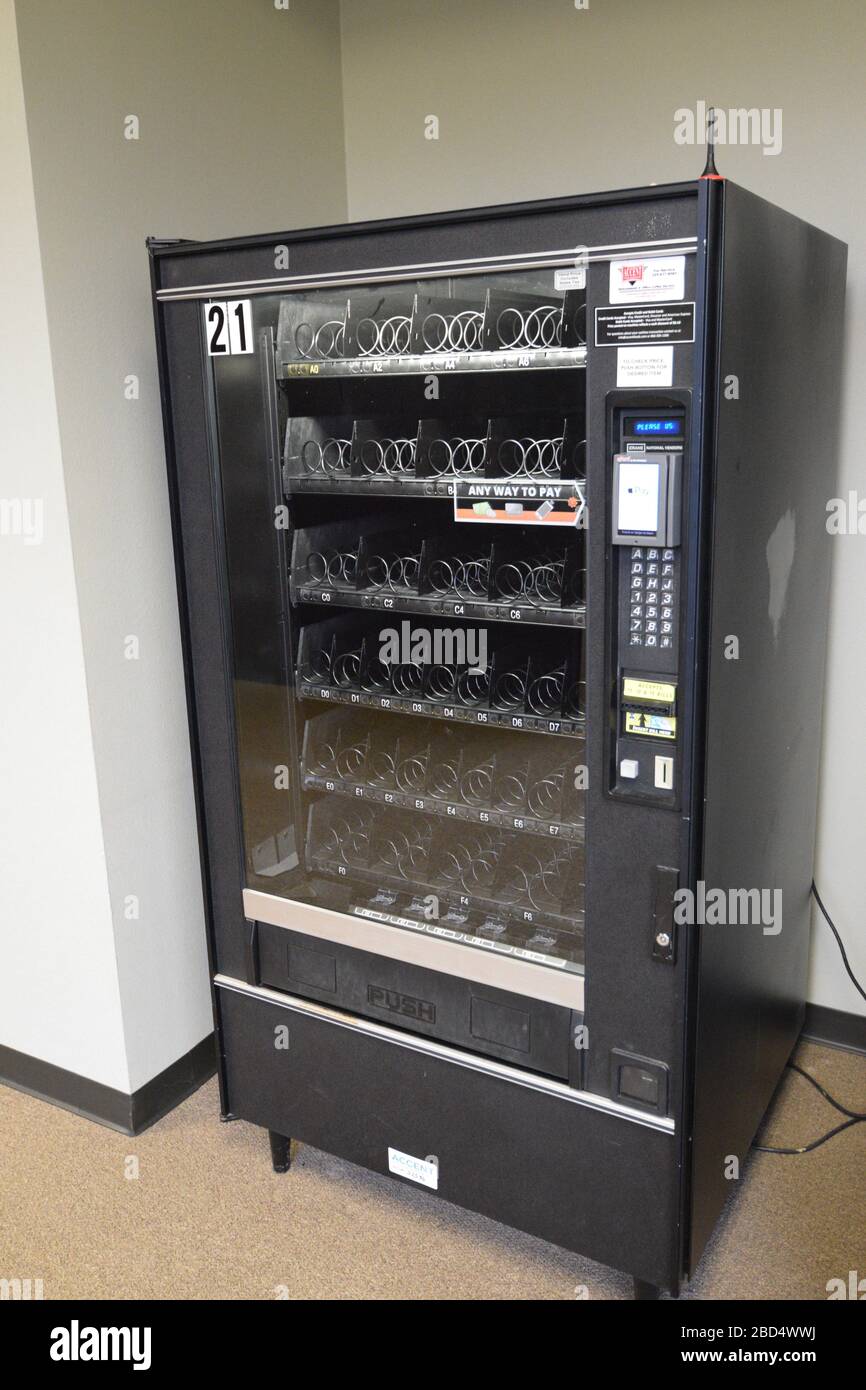 Empty candy machine Stock Photo - Alamy