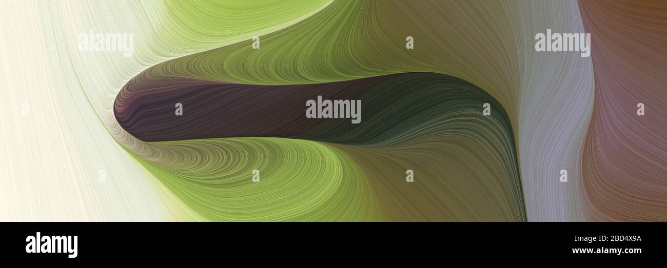 abstract artistic header design with pastel brown, dark olive green and ...