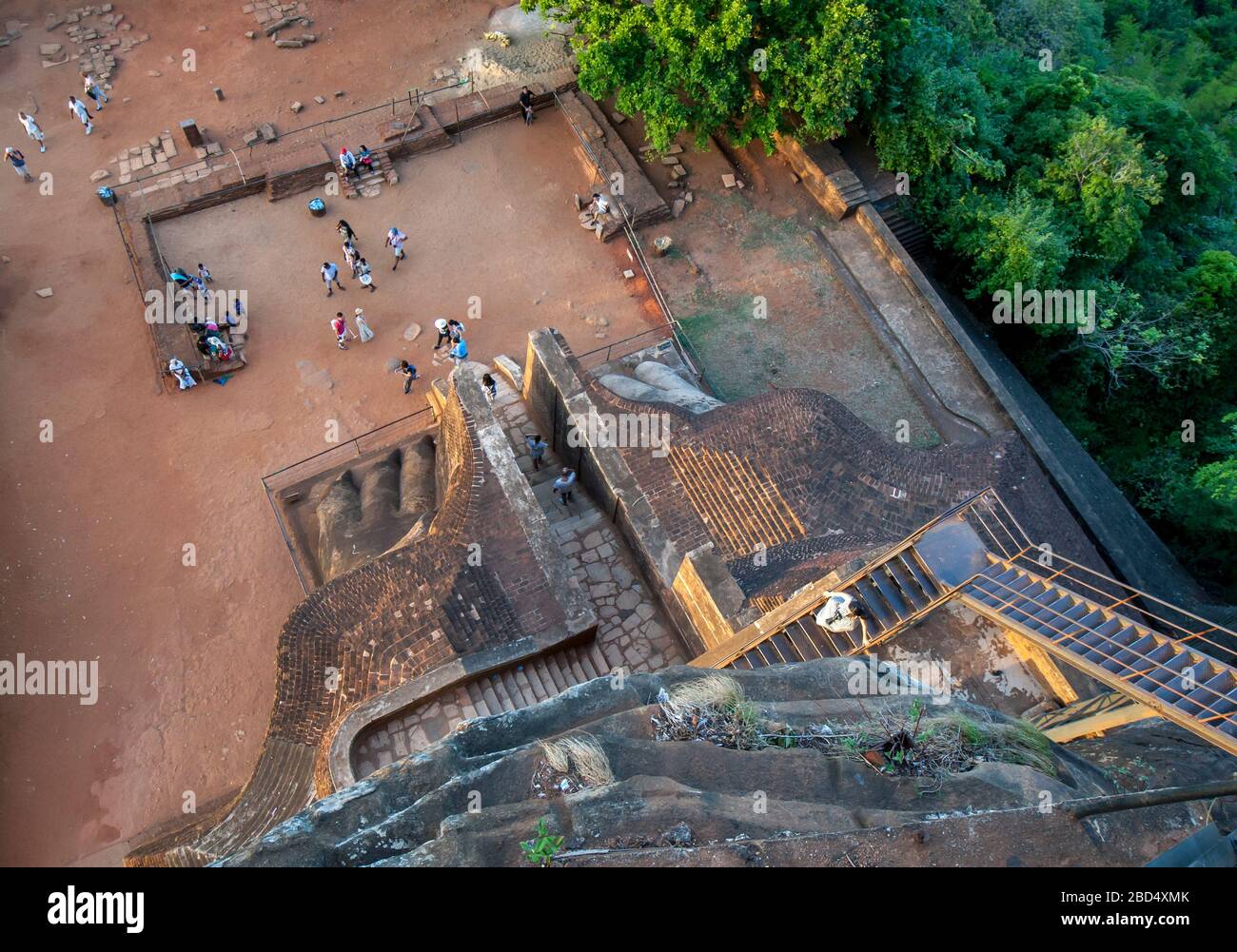 A view of the Lion Platform and Paws taken from the stairway on the ...