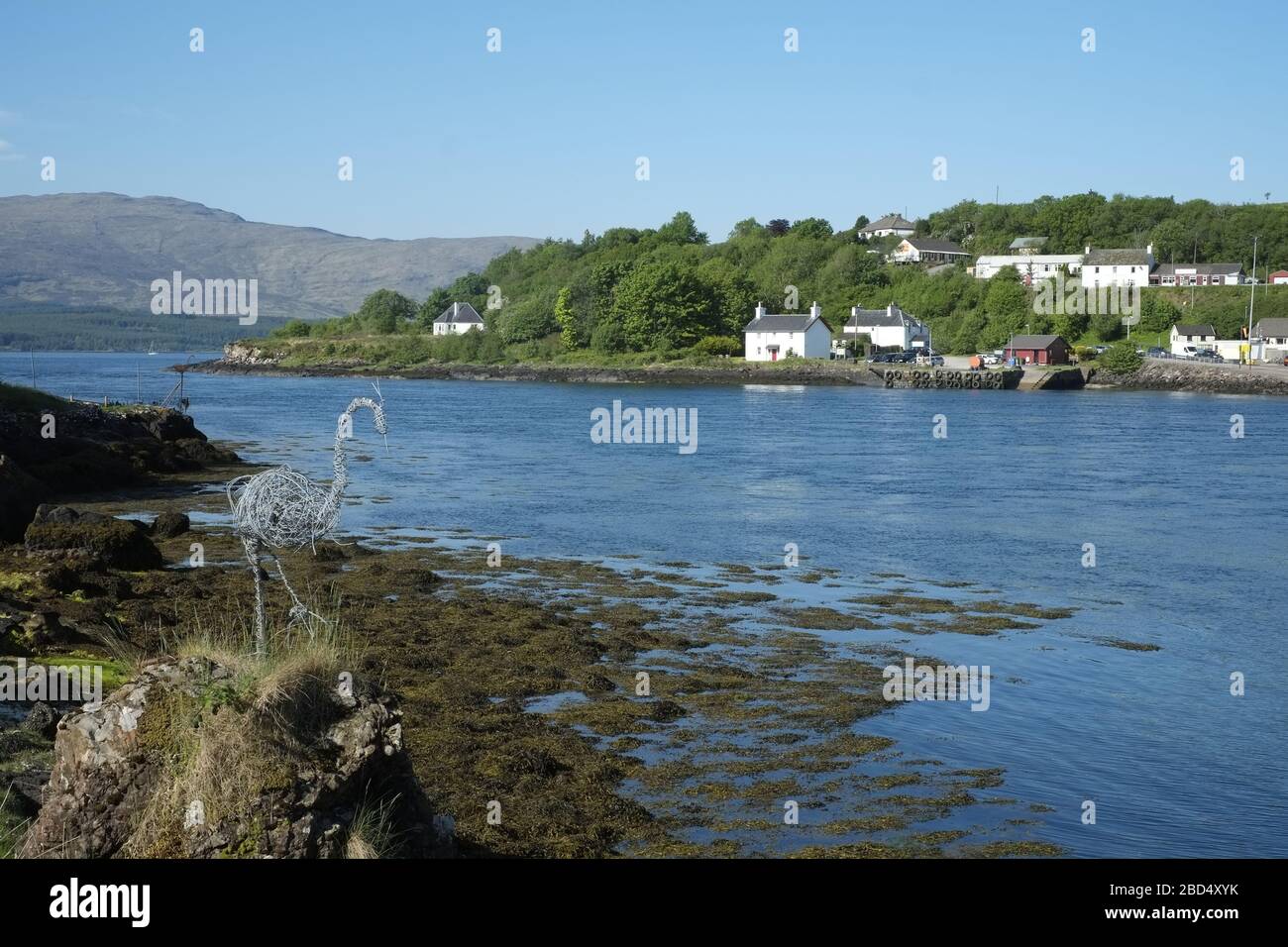 The Whitehouse restaurant, and the village of Lochaline in Morvern ...