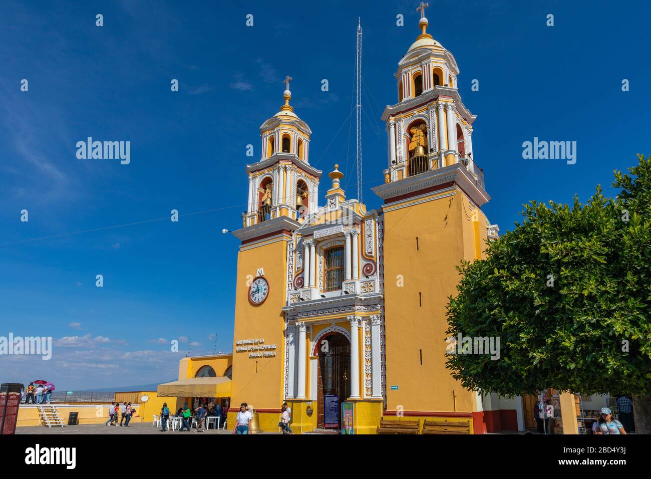 Church of Our Lady of Remedies in Cholula, Mexico. Latin America Stock ...