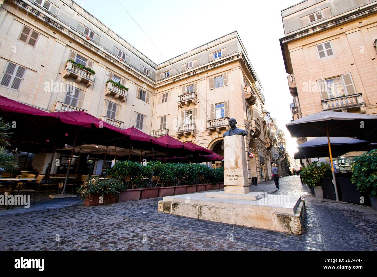 Small monument to former Prime Minister of Malta Enrico Mizzi at Saint ...