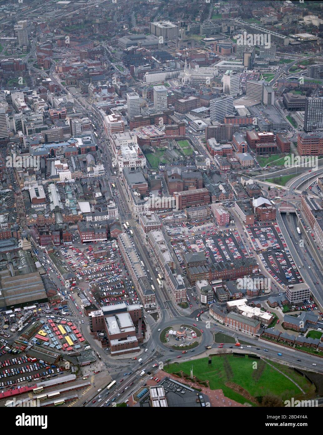 1993 an aerial view of leeds city centre hi-res stock photography and ...
