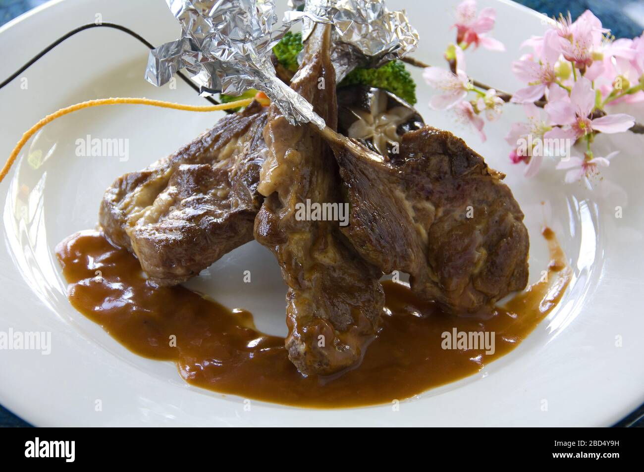 The food portrait of the lamb Stock Photo - Alamy