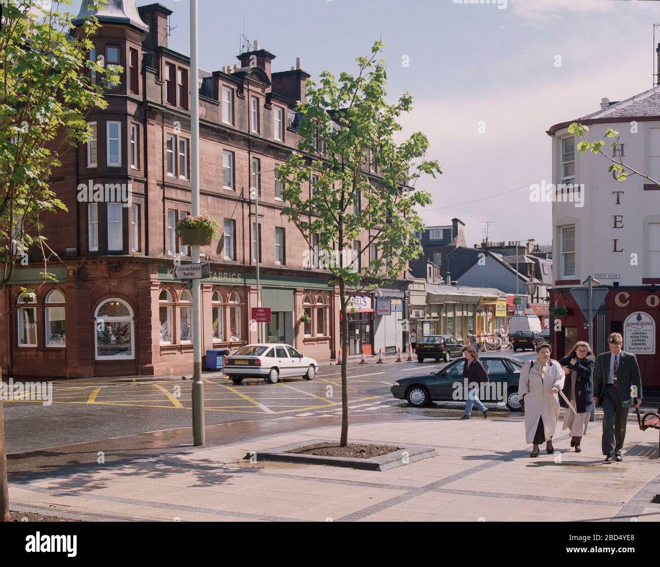 Streets scene of Perth Town Centre, Central Scotland, UK Stock Photo ...