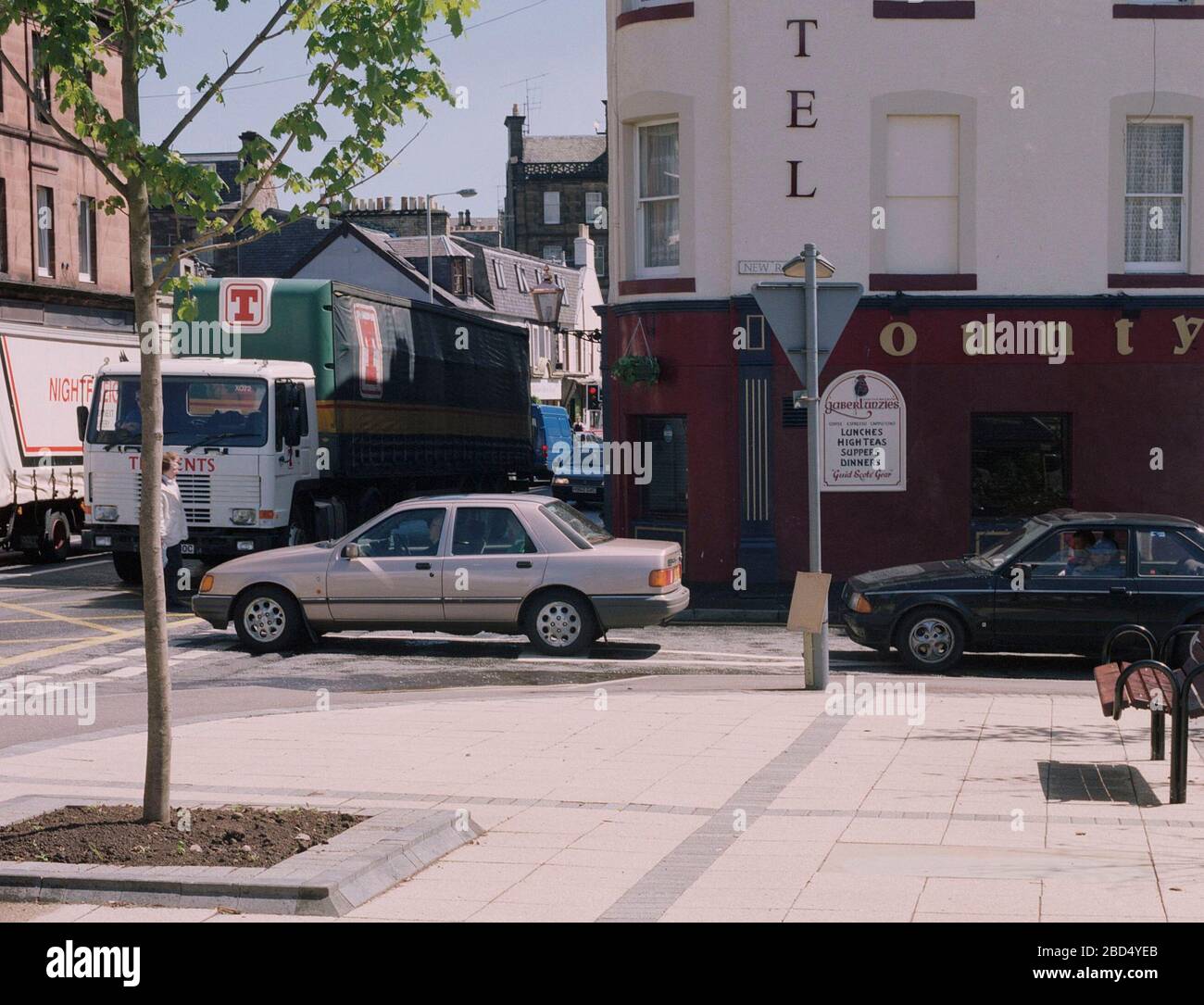 Streets scene of Perth Town Centre, Central Scotland, UK Stock Photo ...