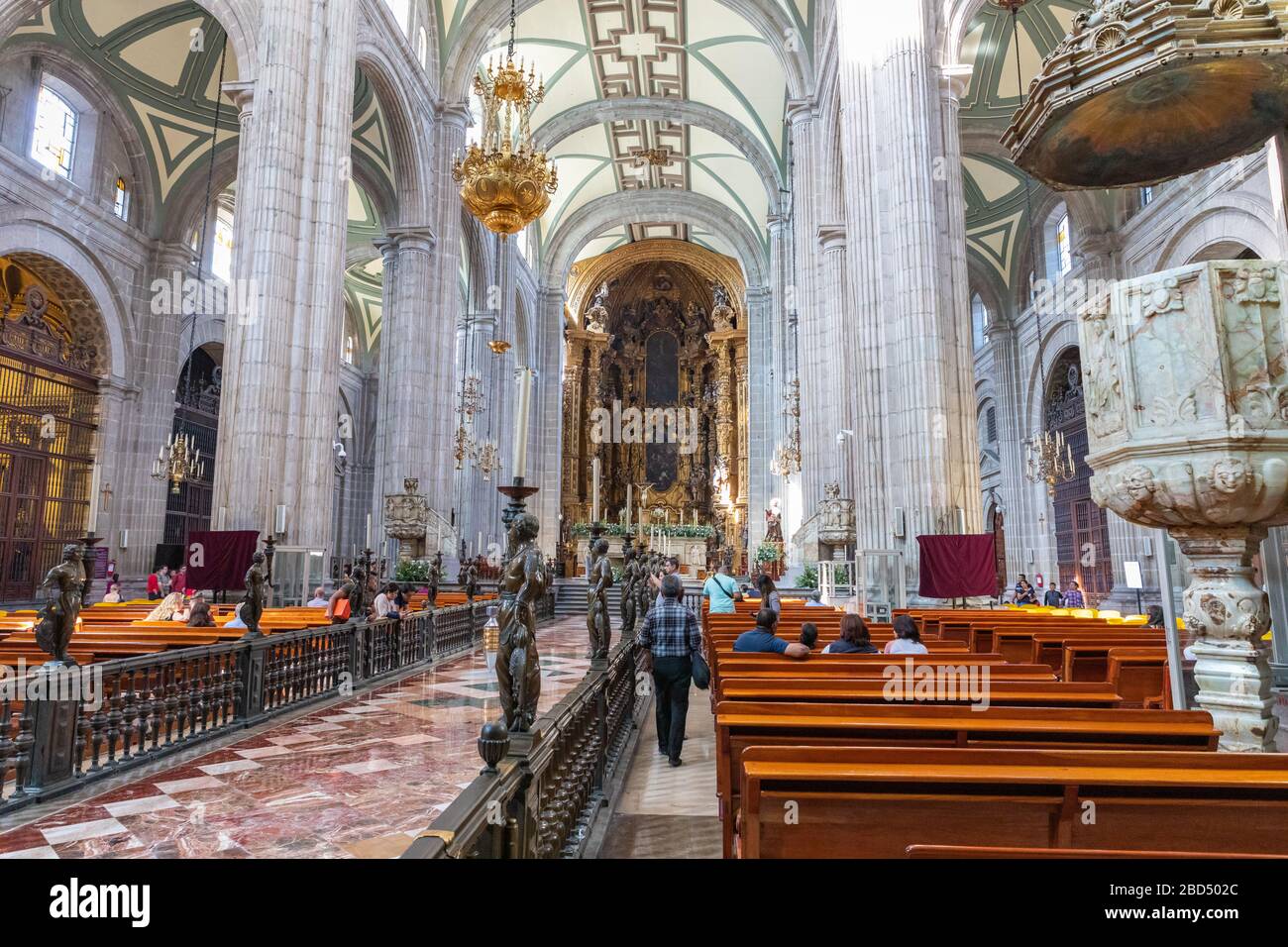Mexico City Metropolitan Cathedral Interior High Resolution Stock ...
