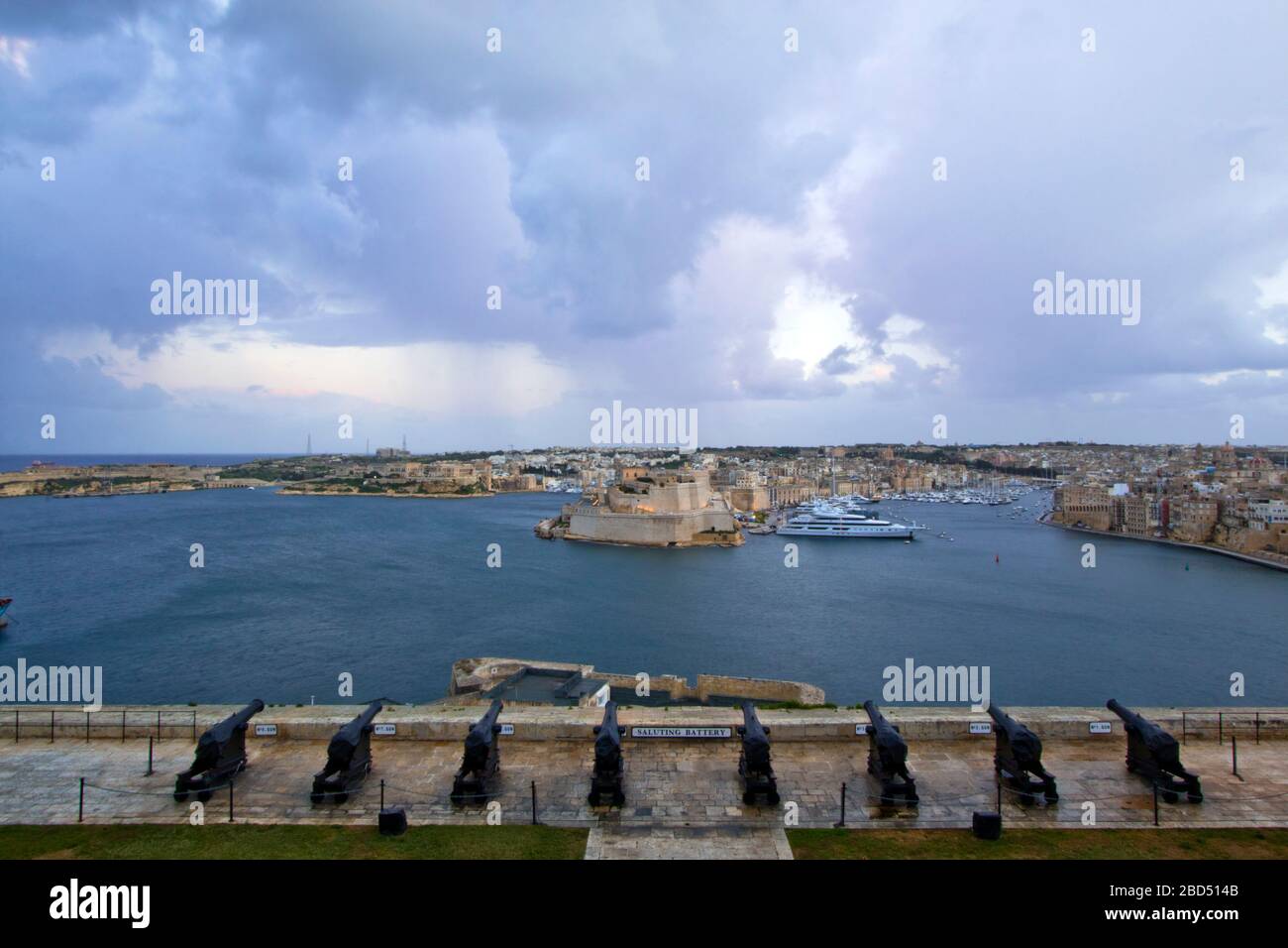 The 16th century Saluting Battery at the lower tier of St. Peter & Paul ...