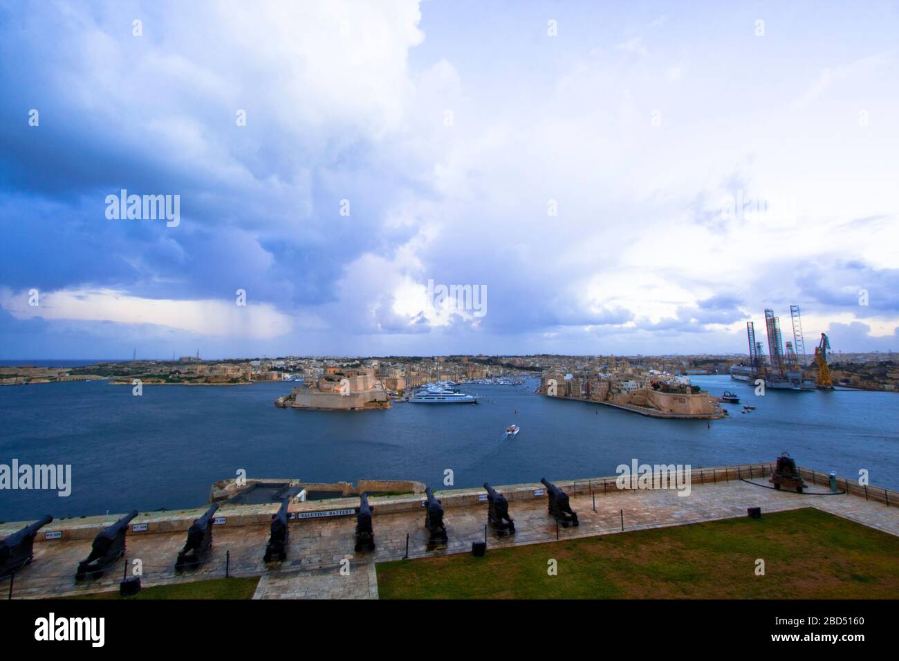 The 16th century Saluting Battery at the lower tier of St. Peter & Paul ...