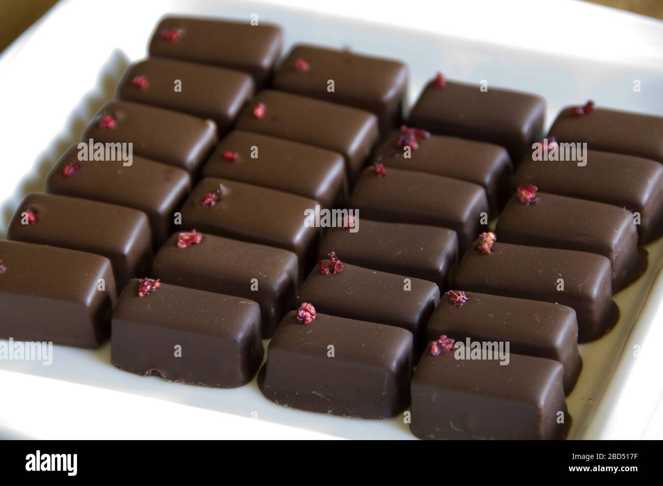 High angle shot of Chocolate bricks Stock Photo - Alamy