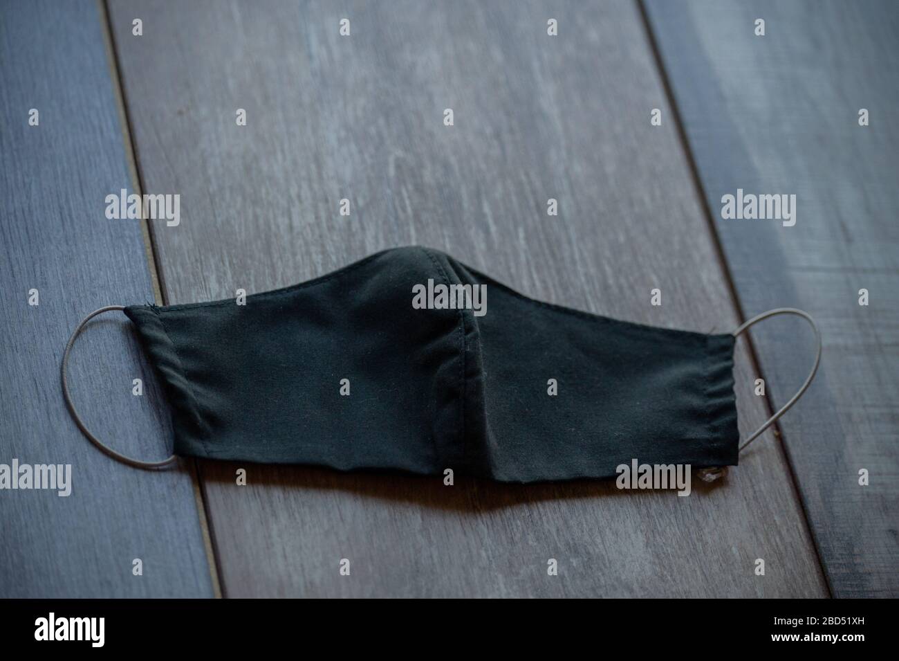 Safety breathing textile mask. Hospital or pollution protect face ...