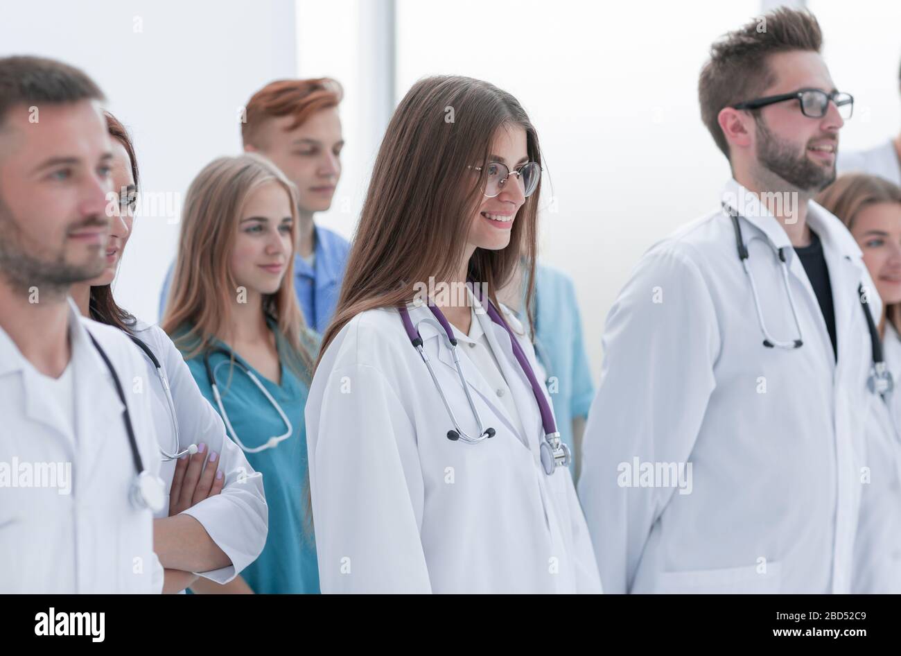 group of young doctors are looking ahead with confidence Stock Photo ...