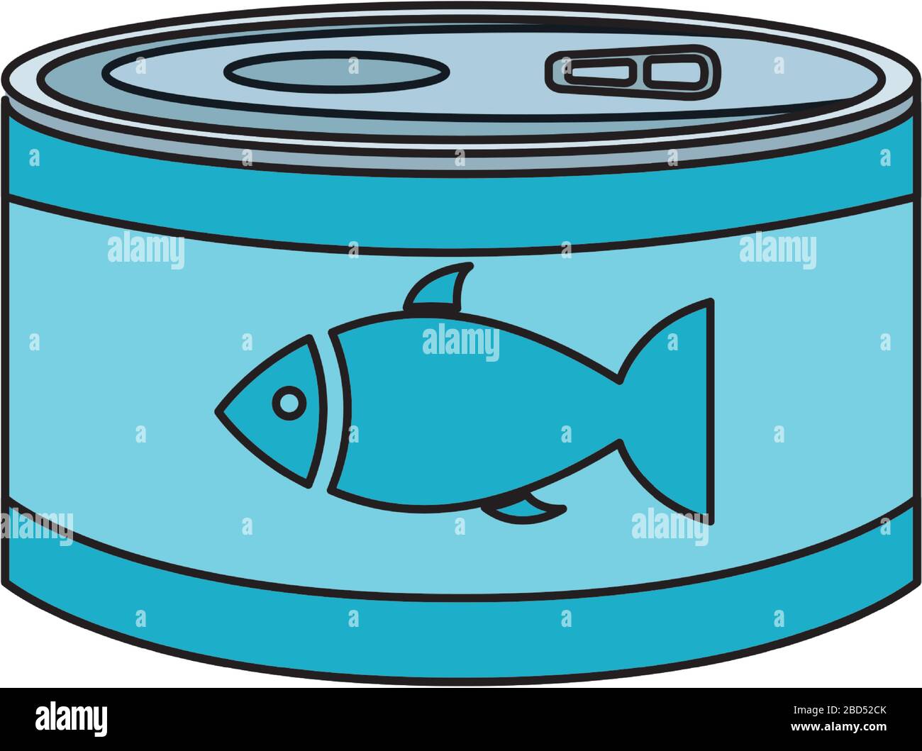 can tuna food isolated icon Stock Vector Image & Art - Alamy
