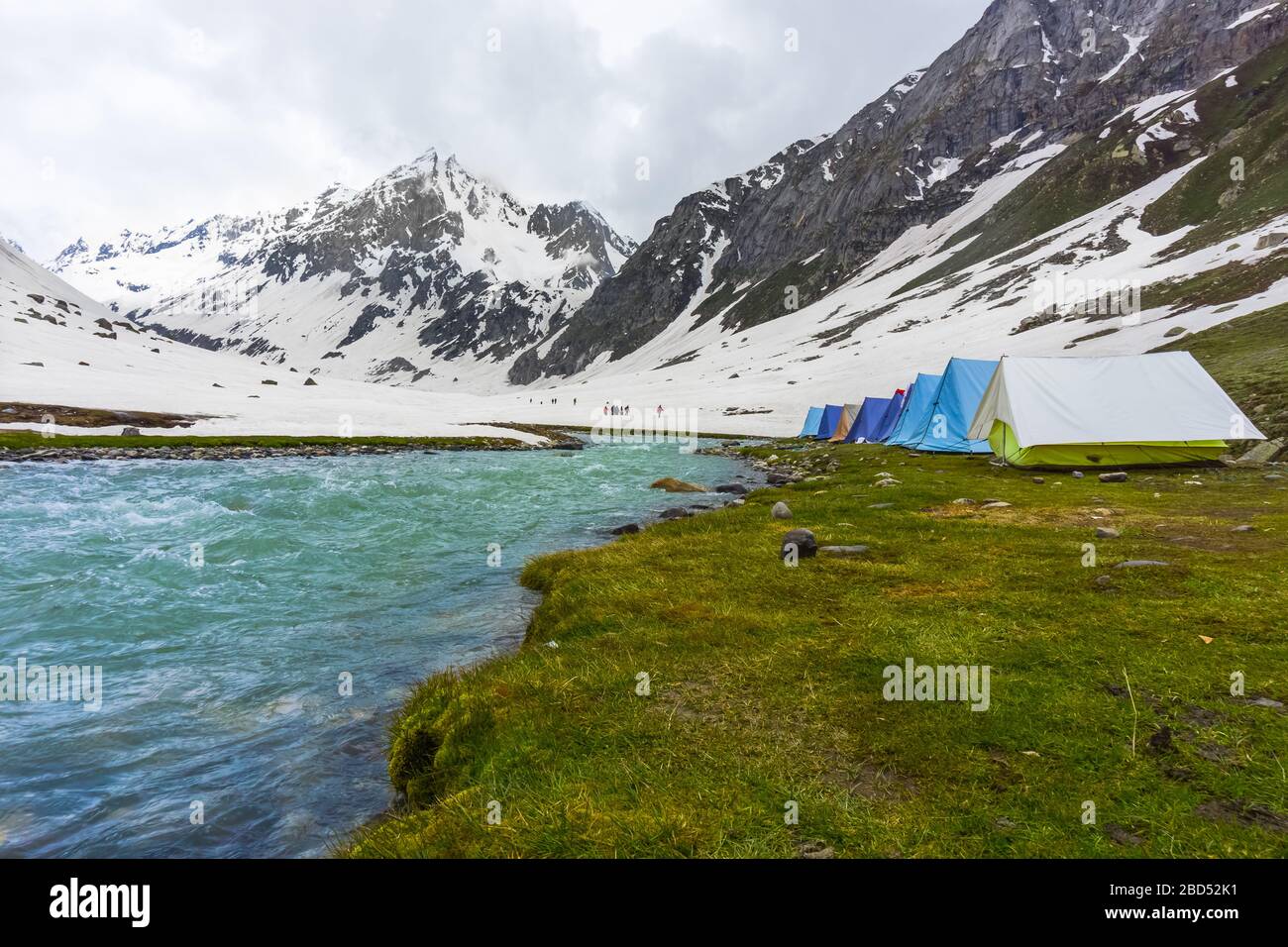 The amazing trek to hampta pass himalaya himachal pradesh india Stock ...