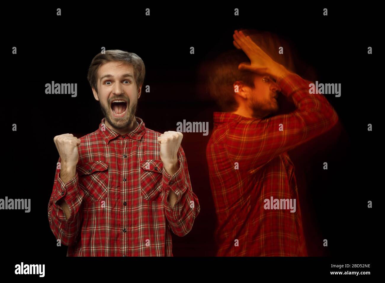 Winner outside, looser inside. The versatility of man - opened emotions ...