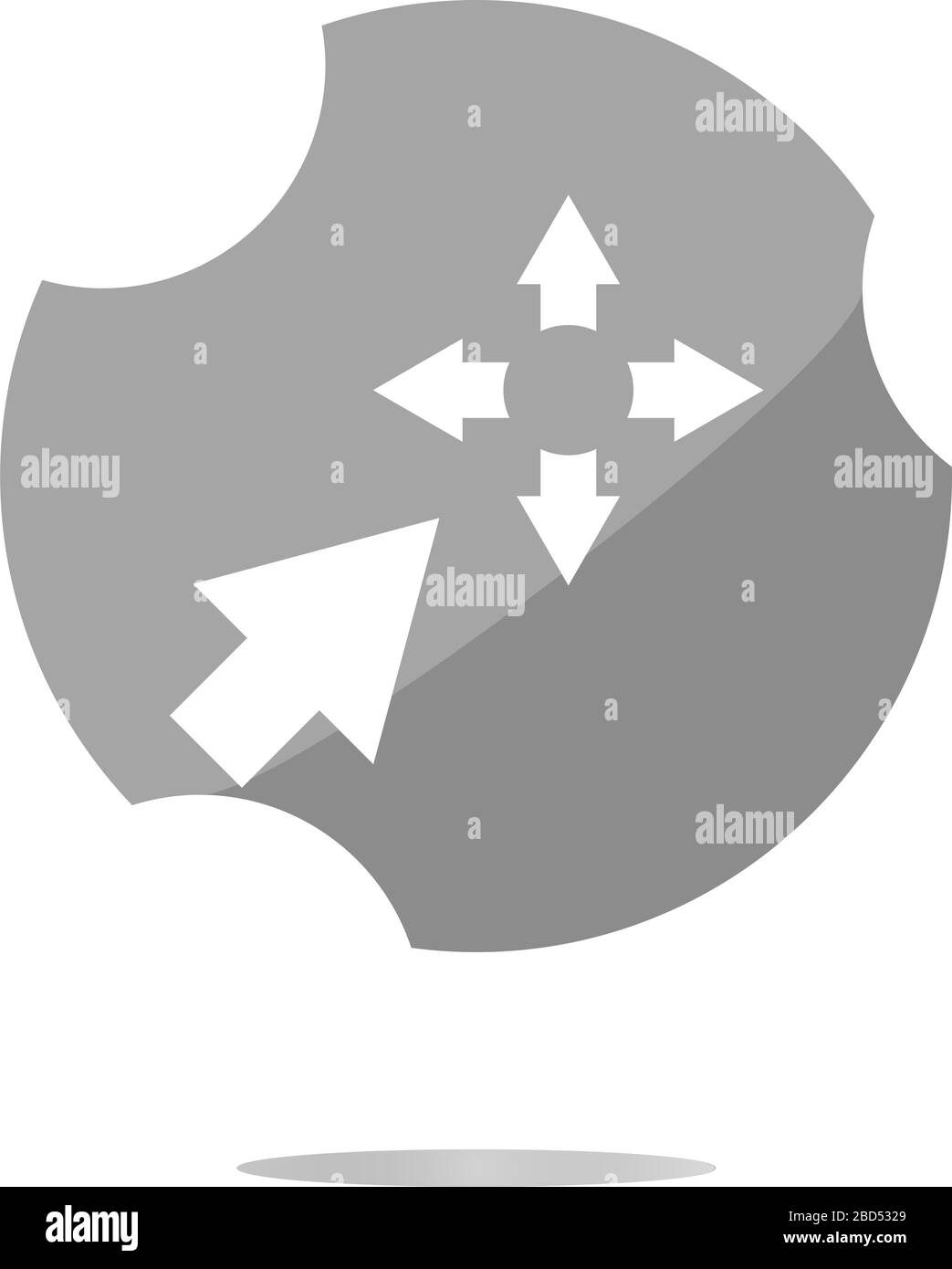 Fullscreen sign icon. Arrows symbol. Icon for App Stock Photo - Alamy