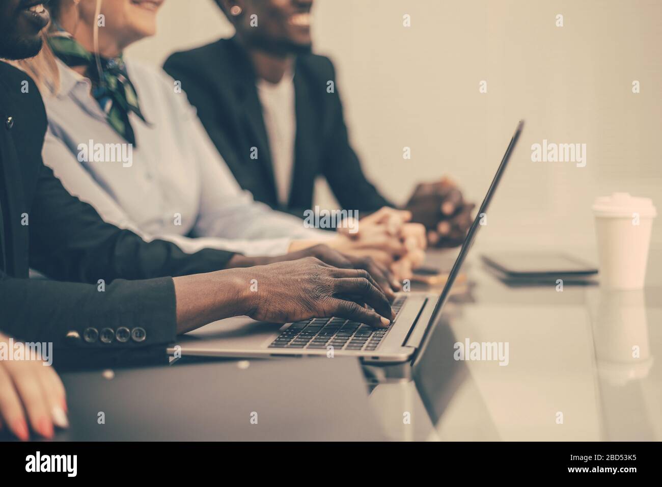 background image of a group of employees in the workplace Stock Photo ...