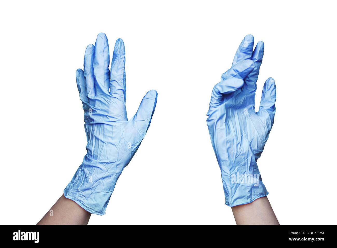 Woman in latex protective Cut Out Stock Images & Pictures - Alamy