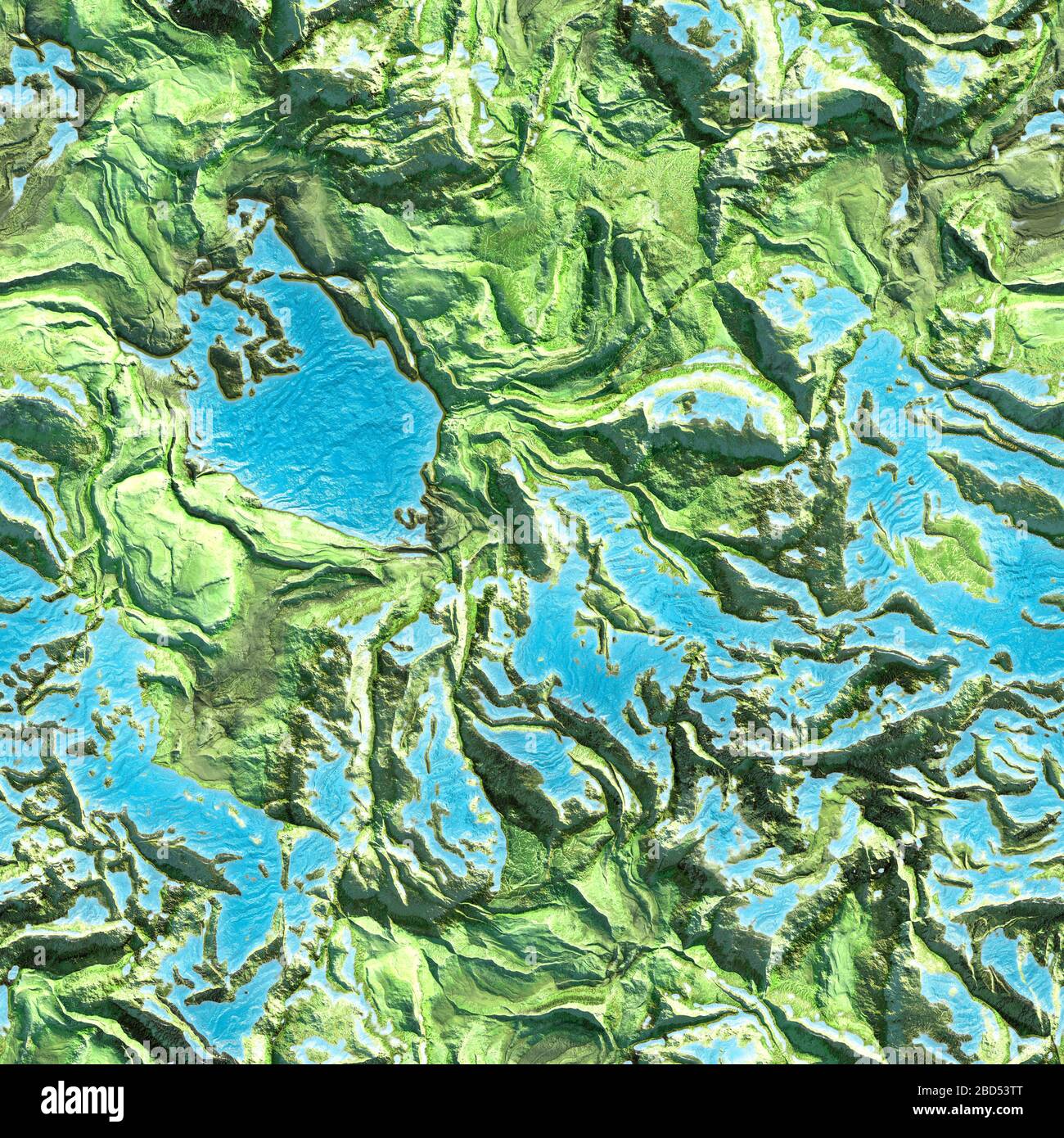 3d map mountains hi-res stock photography and images - Alamy