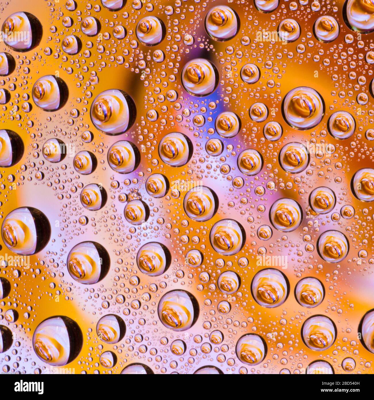 view through drops of water Stock Photo - Alamy