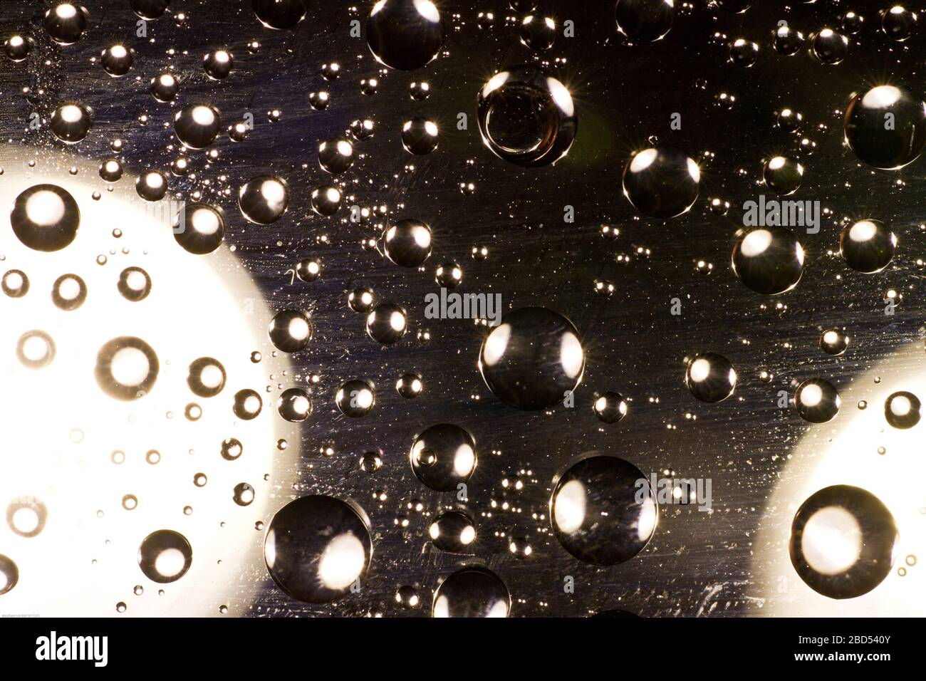 view through drops of water Stock Photo - Alamy